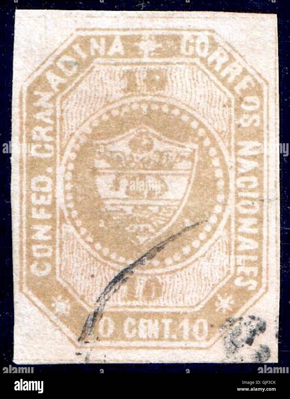 The Colombia 1859 Sc4a stamp is one of the earliest issues by the ...