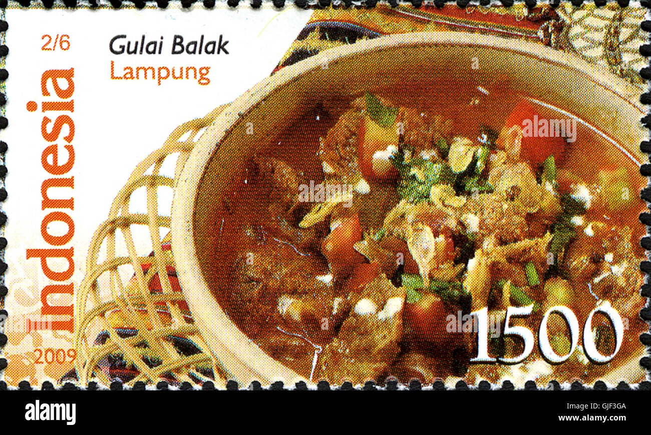 The stamps of Indonesia, cataloged as 039-09, feature important symbols ...