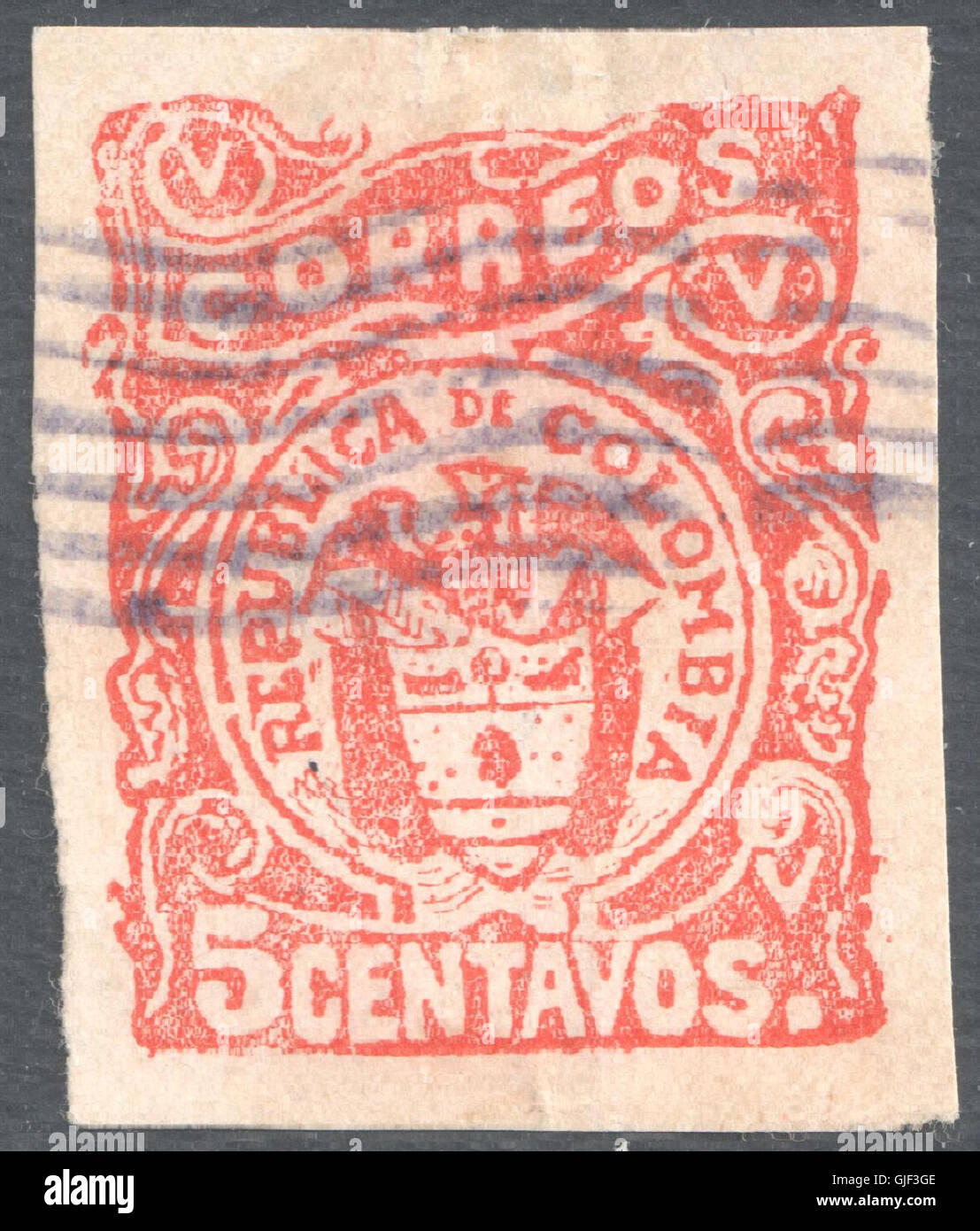 Colombian postage stamp hi-res stock photography and images - Alamy