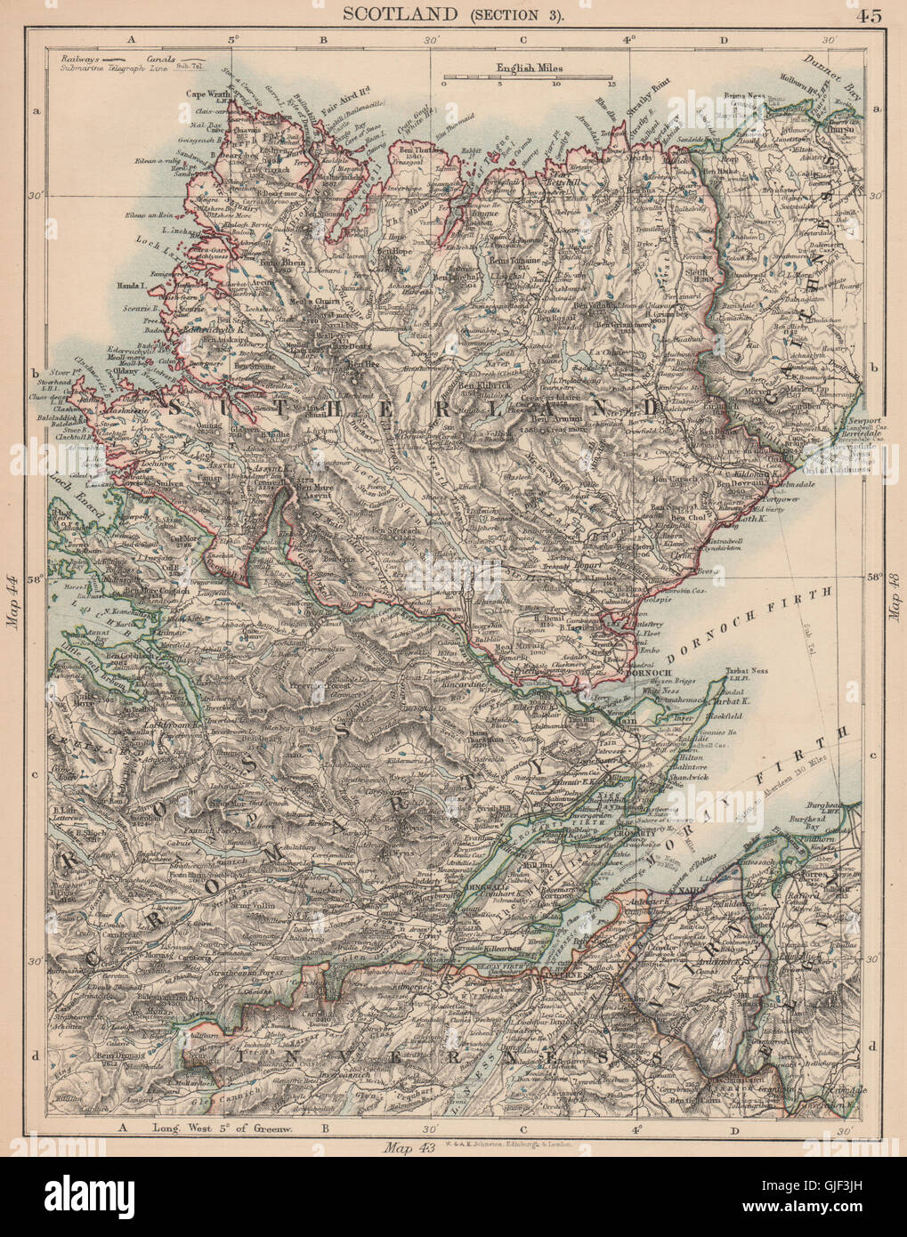 Map of moray firth hi-res stock photography and images - Alamy