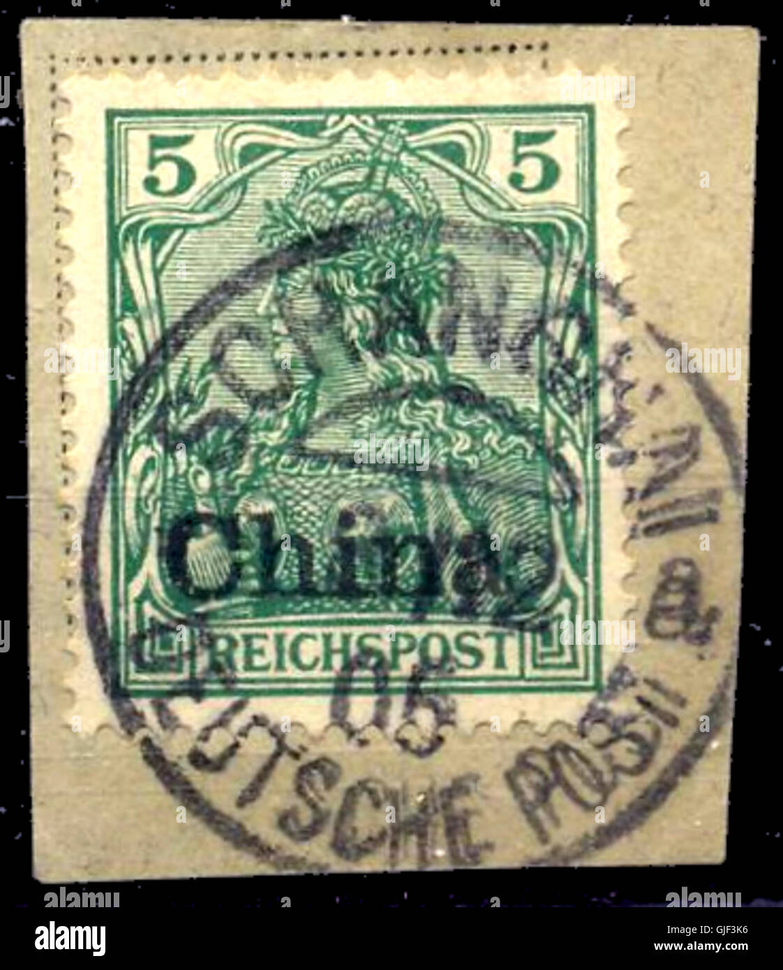 Postage stamp german empire germania hi-res stock photography and ...