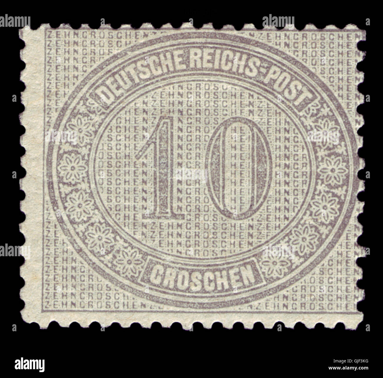 The DR 1872 12 Innendienst stamp was issued by Deutsche Reichspost as a ...