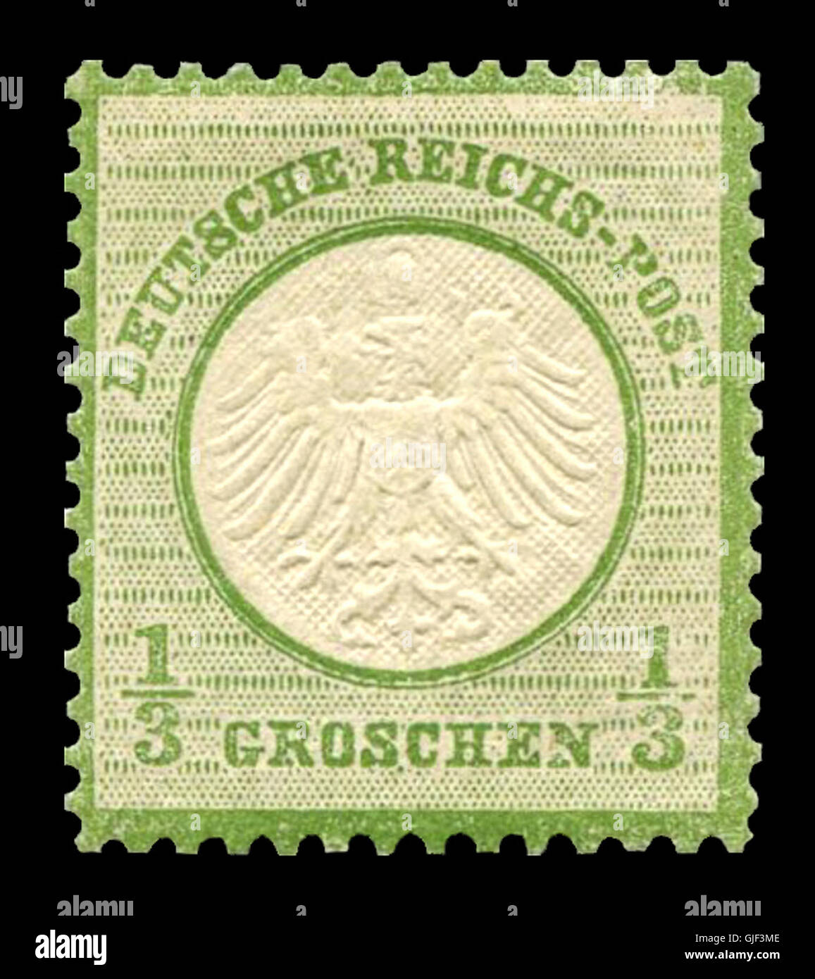 The 1872 DR 2 kl Brustschild stamp, with denominations from 1 to 3 ...