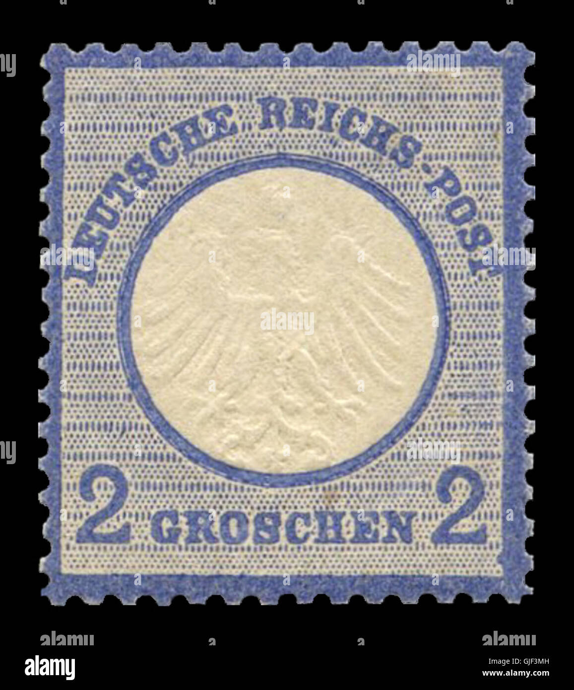 The DR 1872 5 kl Brustschild 2 Groschen stamp is a rare and ...