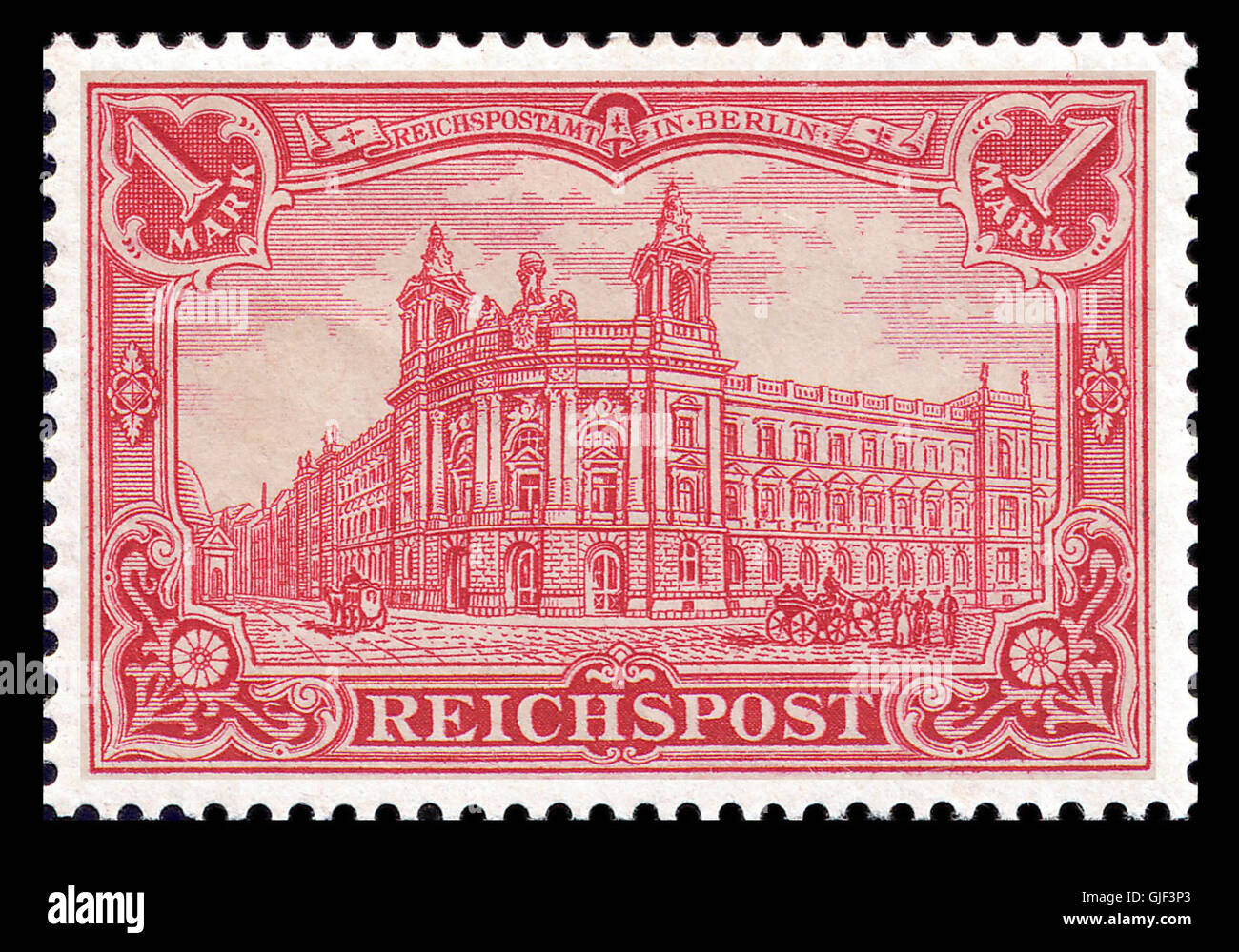 Postage stamp german empire germania hi-res stock photography and ...