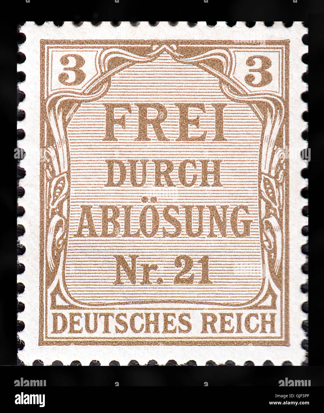The Dienstmarke 2 stamp was used for official correspondence in Germany ...
