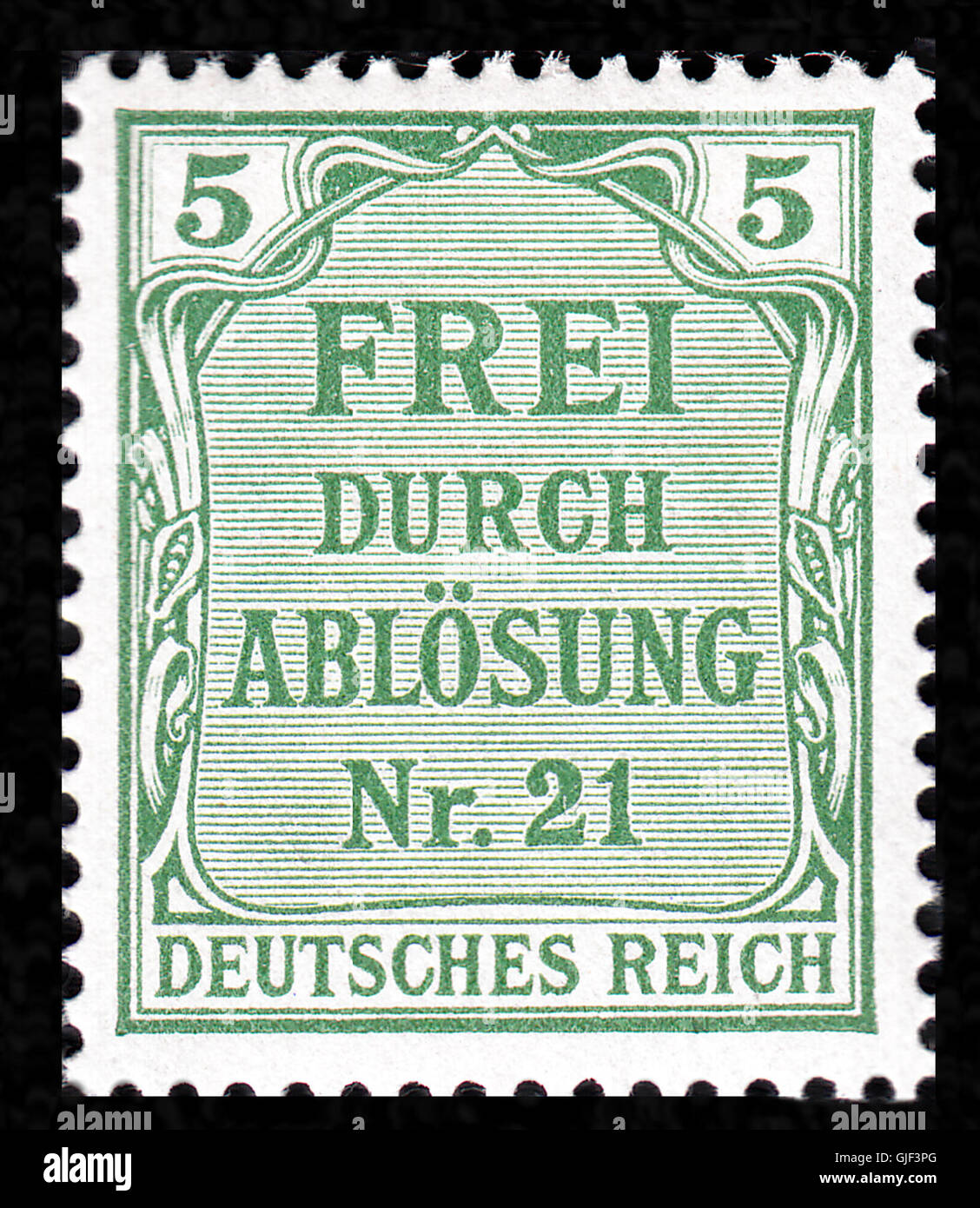 The Dienstmarke 3 stamp is a German service stamp issued for official ...