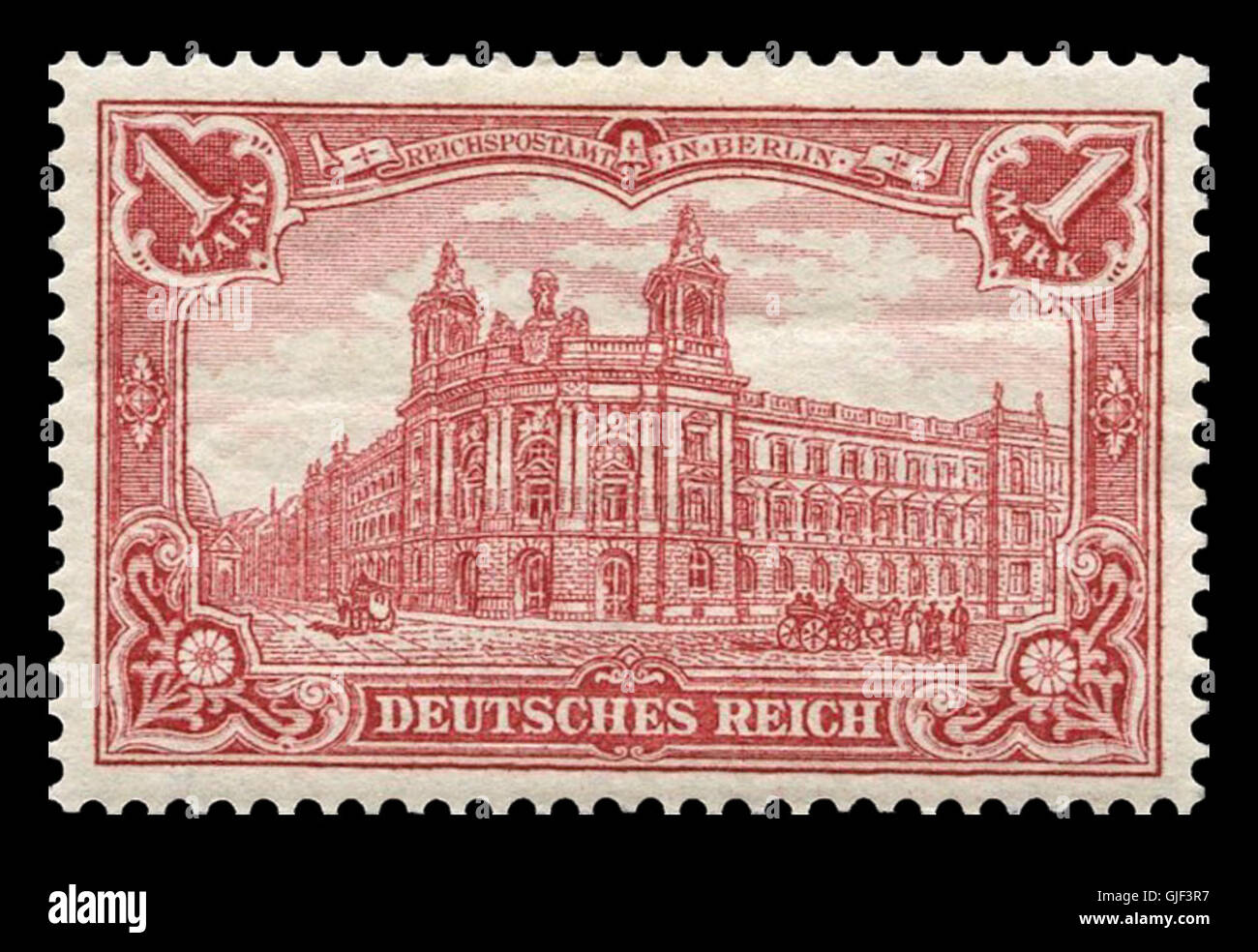 The 1902 DR 78 Reichspostamt Berlin stamp features an image of the ...