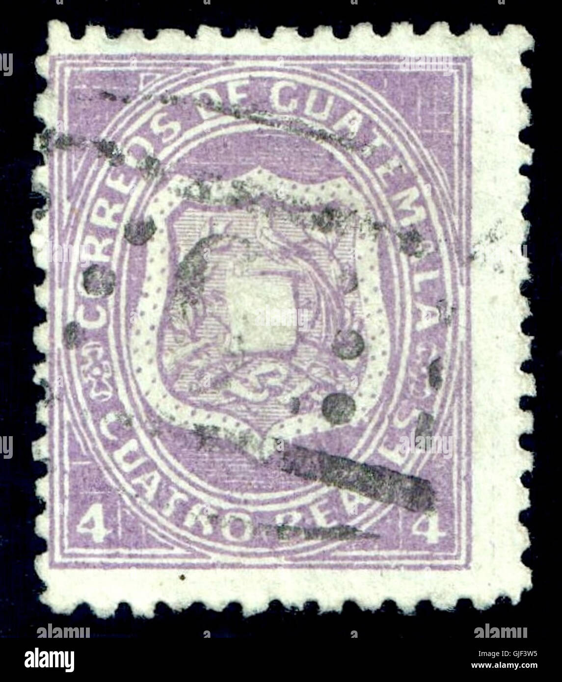 The Guatemala 1872 Sc5 stamp is a historic postage stamp from Guatemala ...