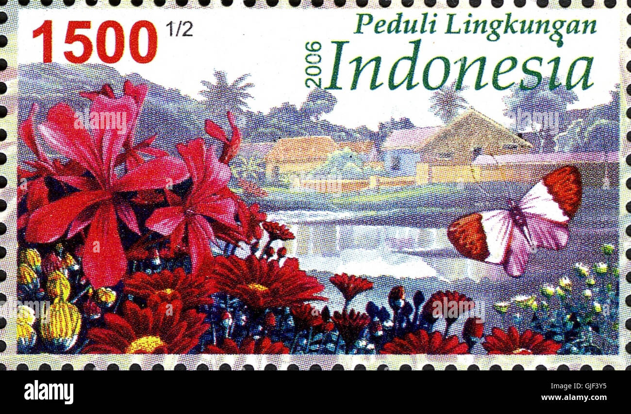 The 043-06 stamp series from Indonesia features distinctive national ...