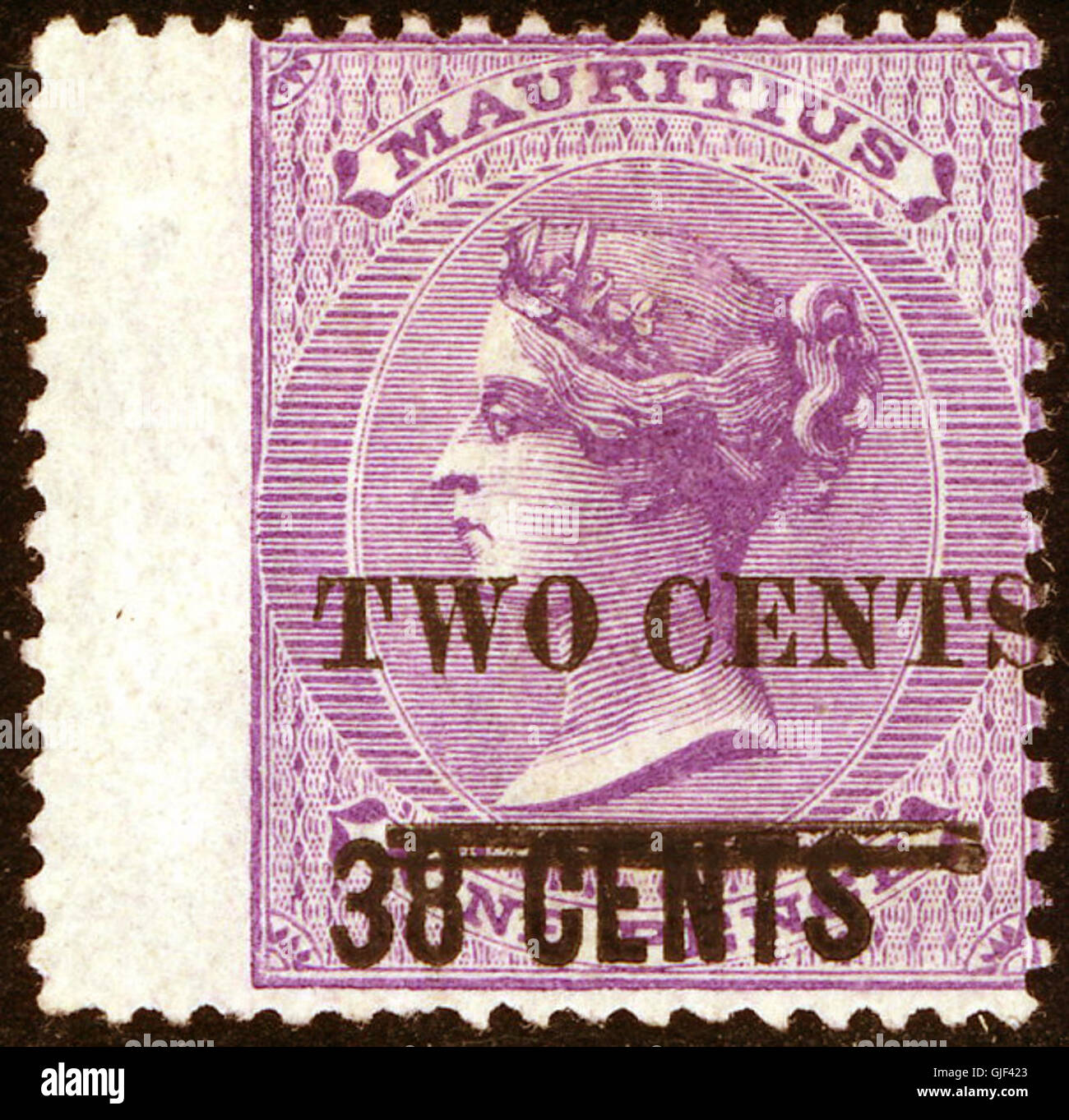 The 1891 Maurice Yv82 stamp is a historical postage stamp from France ...