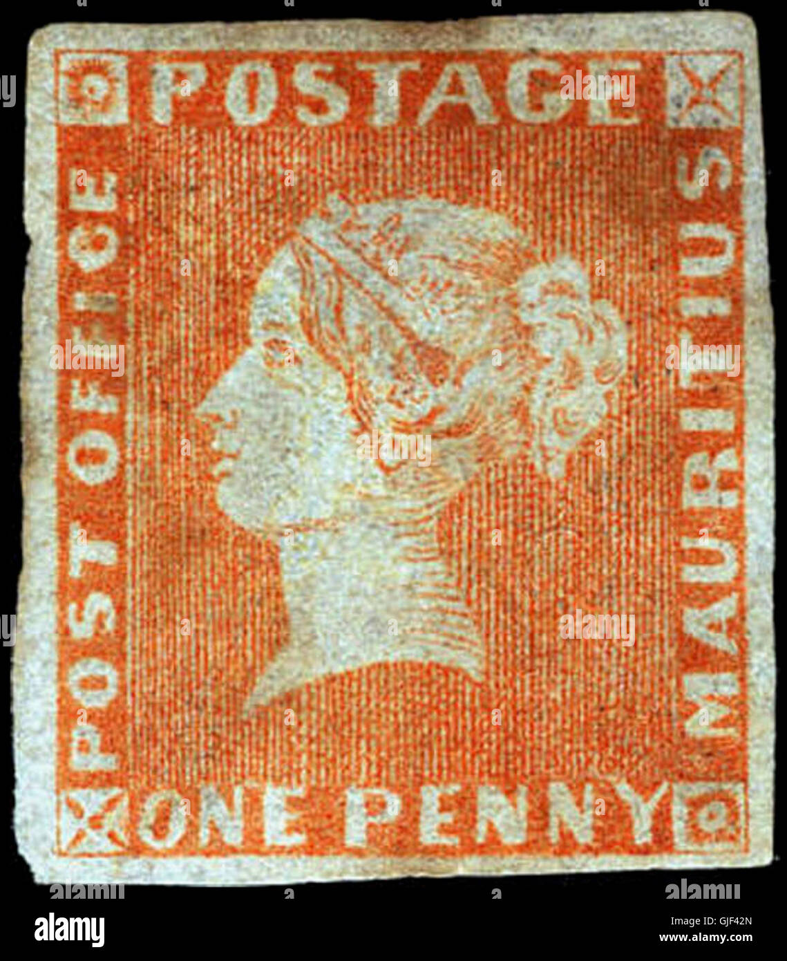 The Red Mauritius stamp, one of the world’s most famous and valuable ...