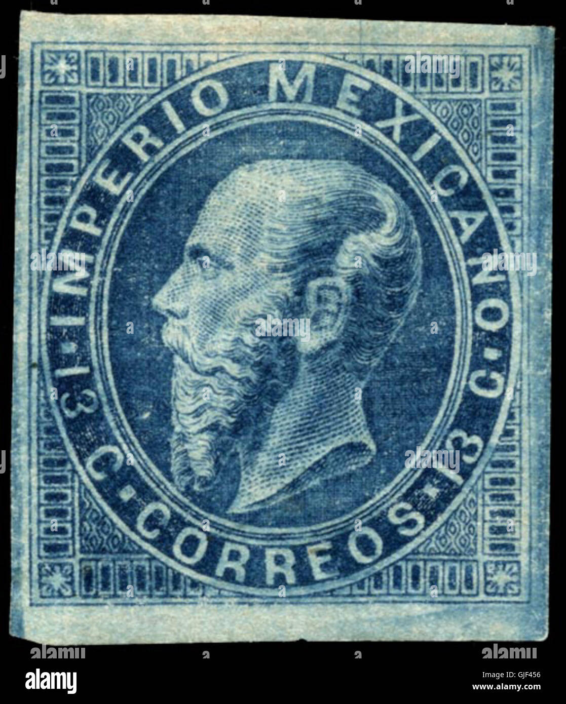 This Mexico 1866 13c engraved stamp is a key piece in Mexican postal ...