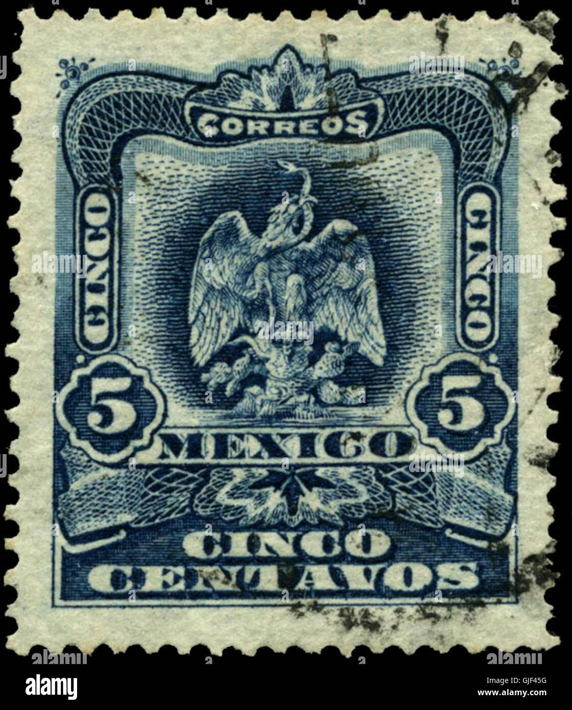 The 1899 Mexico 5c stamp is a part of Mexico's early 20th-century ...