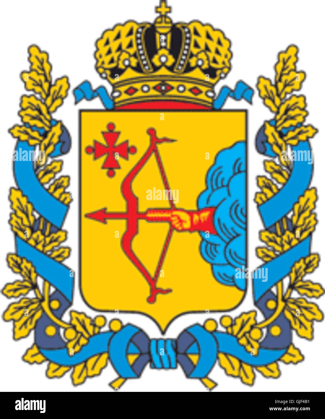 The Coat of Arms of Vyatka gubernia stamp was issued during the Russian ...