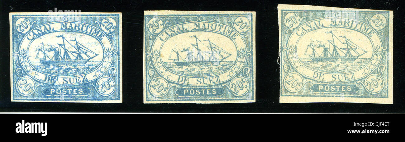 The Suez True & Forgeries stamp series addresses the authenticity of ...