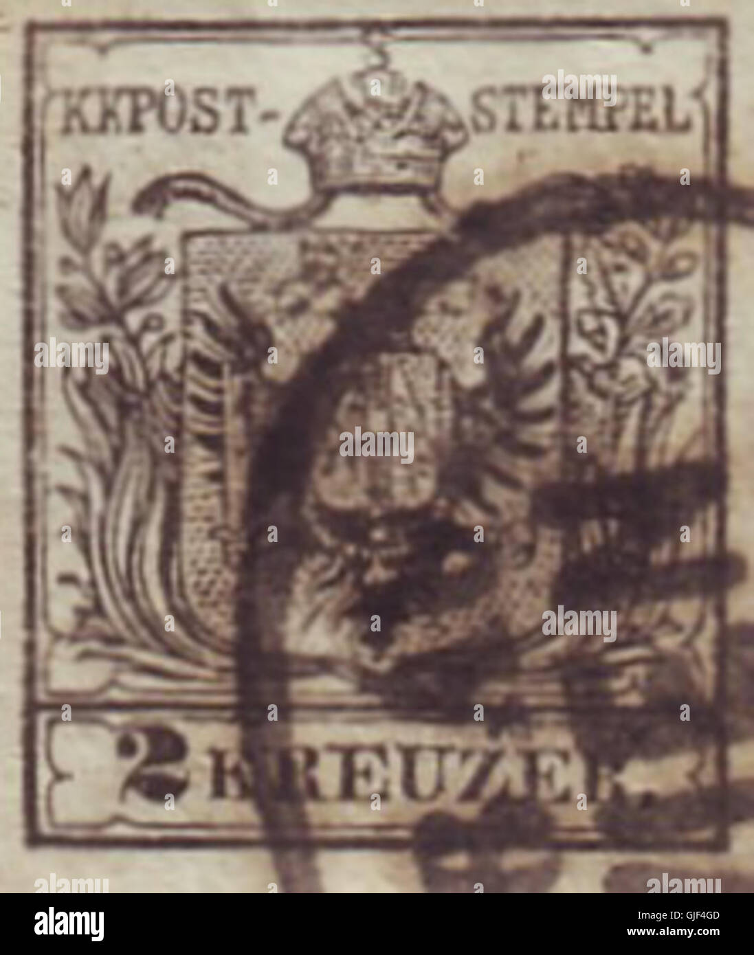 The 1850-2M stamp from Austria is one of the earliest issues in ...