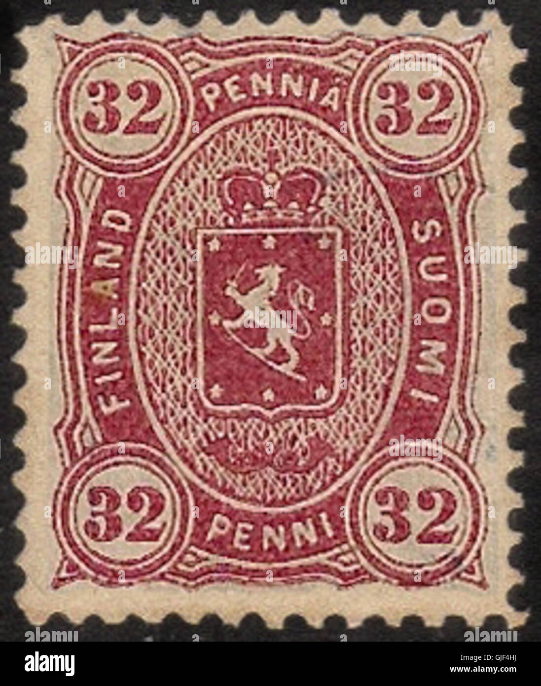 The 1875 Finland Scott 16 stamp is an early issue from Finland’s post ...