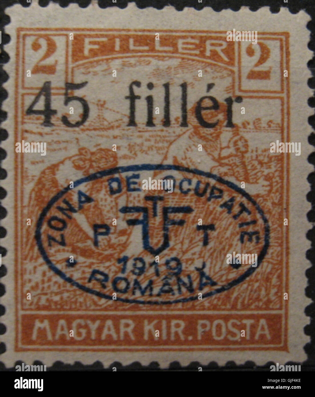 The 1919 Debretin1 seceratorii stamp was issued in post-World War I ...