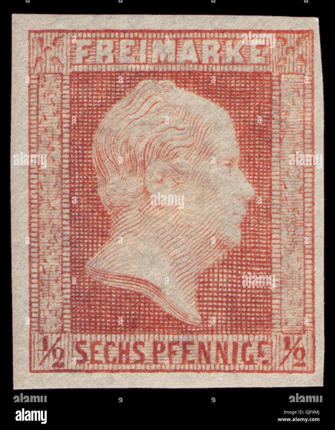 The 1850 Preußen 1 Friedrich Wilhelm IV stamp is one of the earliest ...