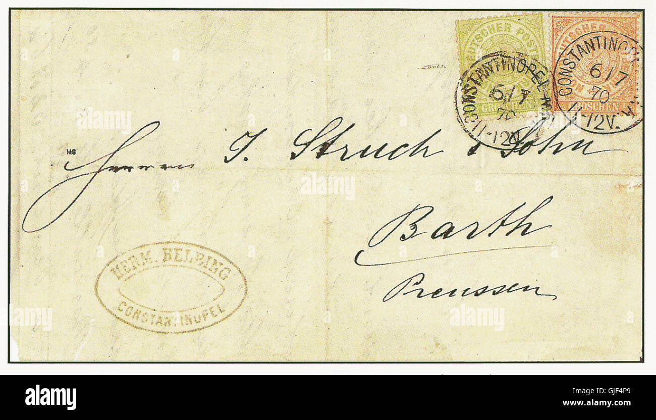 The Constantinople stamp is a historical postal issue from the city of ...