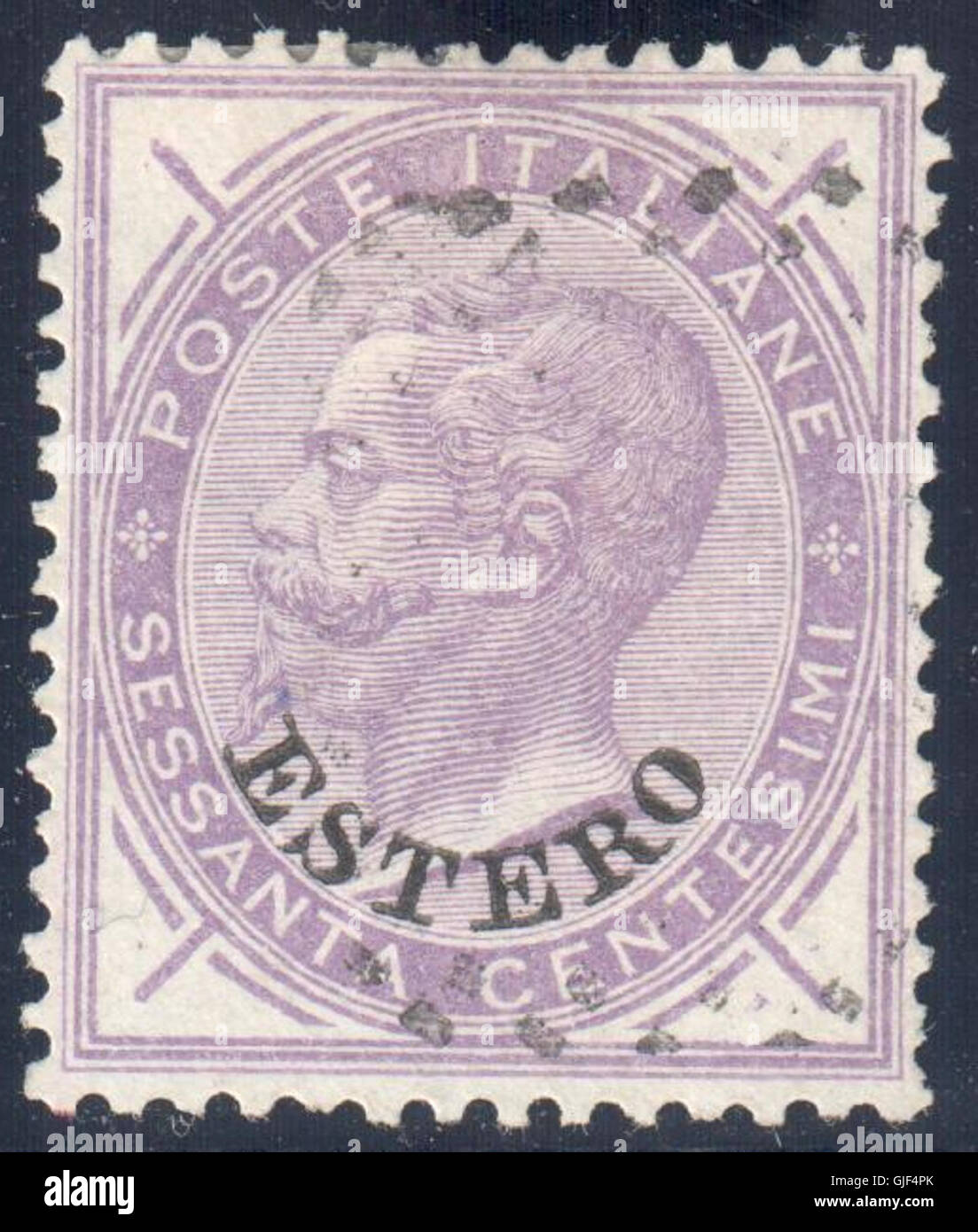 The 1874 Italy Estero Sc10u stamp is part of Italy’s foreign mail ...