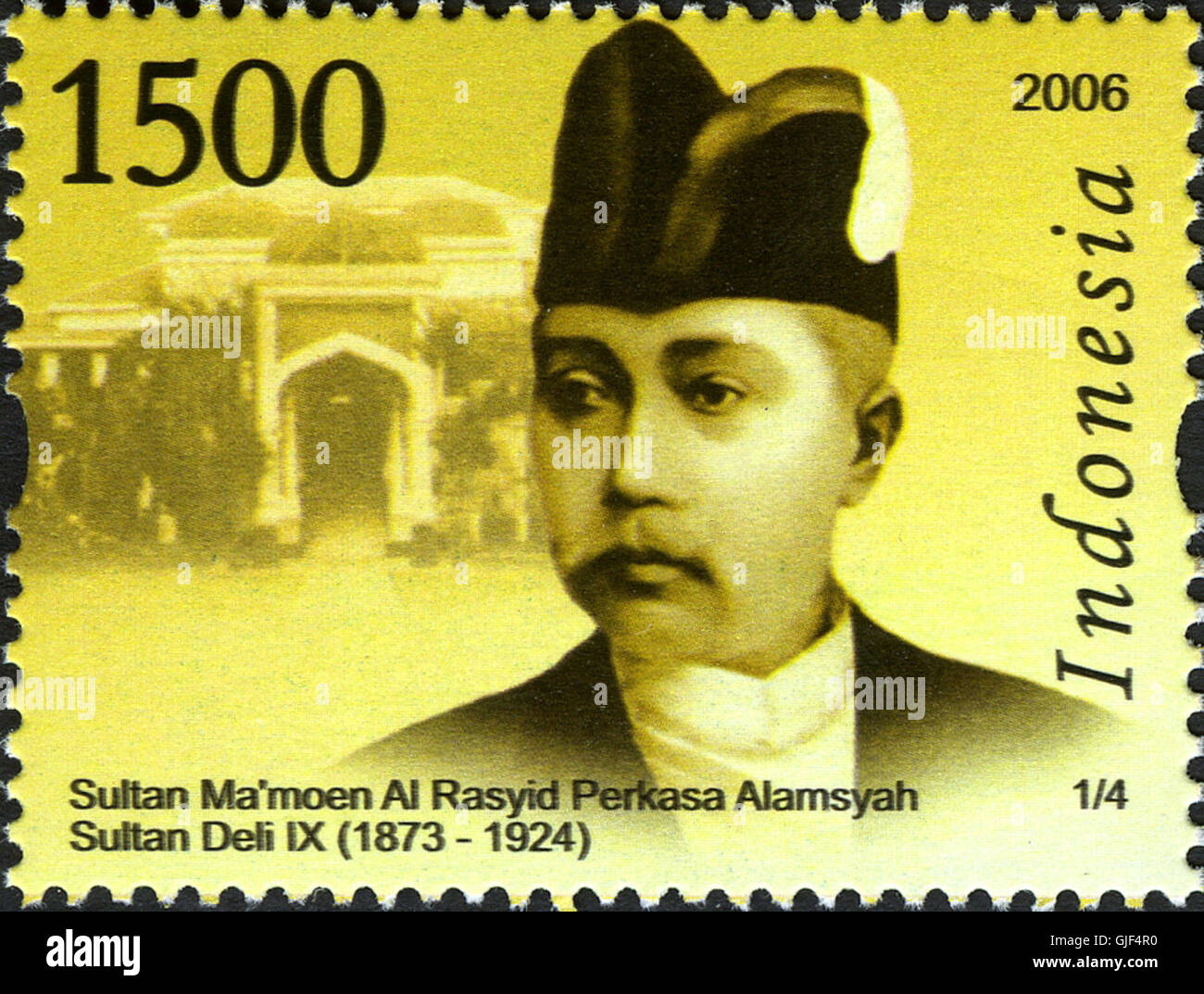The Indonesian 052-06 stamp is part of a commemorative series issued to ...