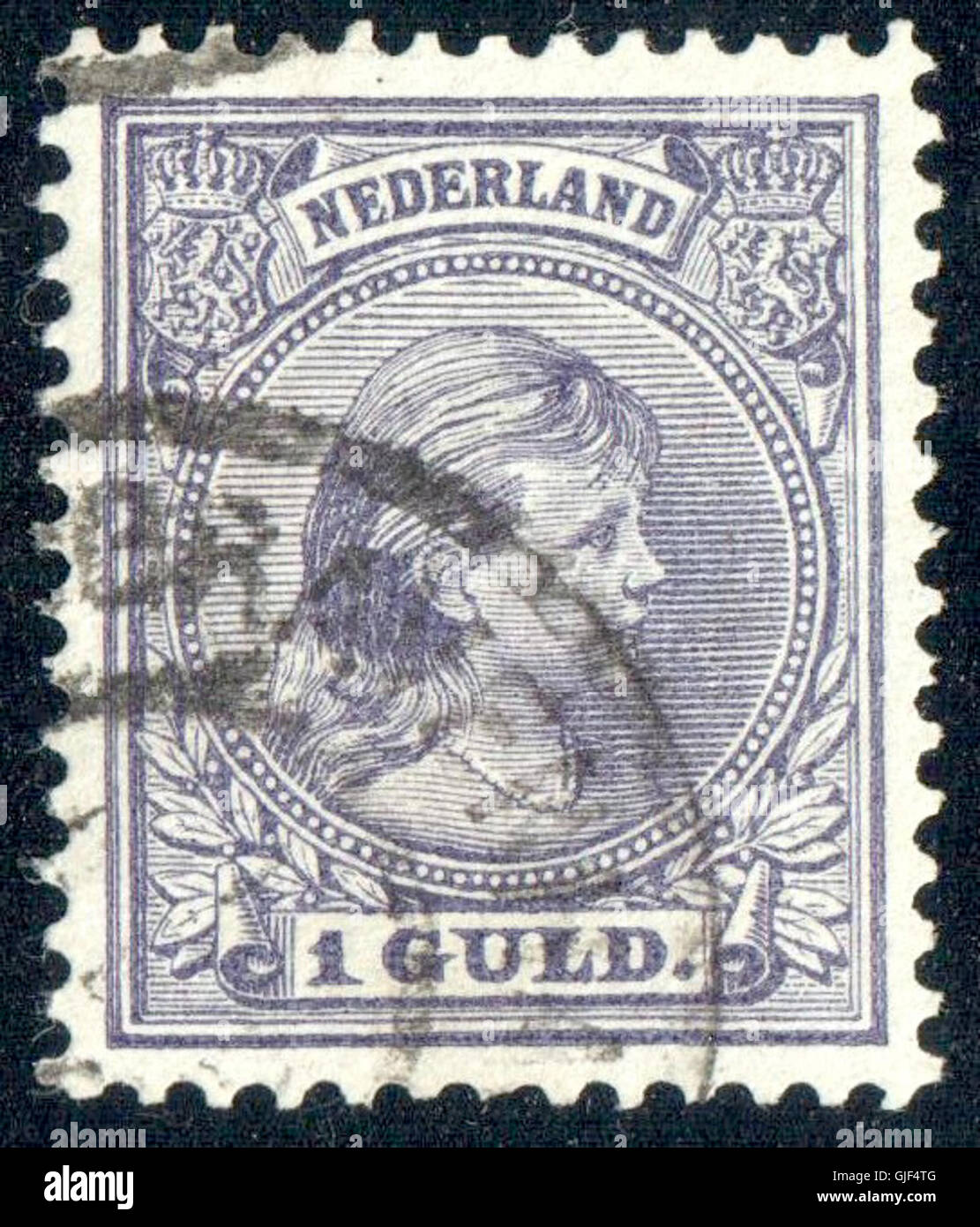 The 1891 Netherlands N44u stamp was part of a definitive series issued ...