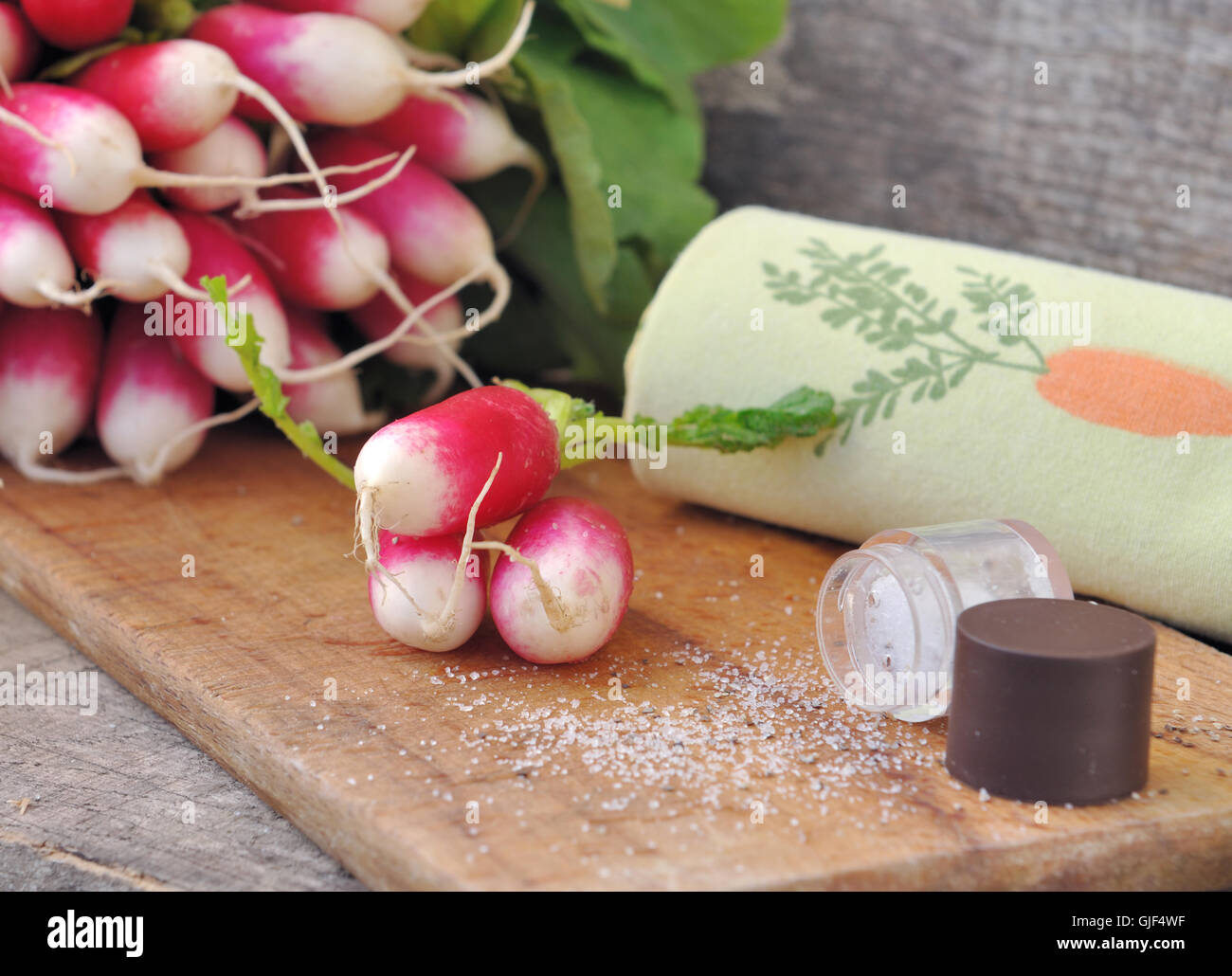 Radishes with salt hi-res stock photography and images - Alamy