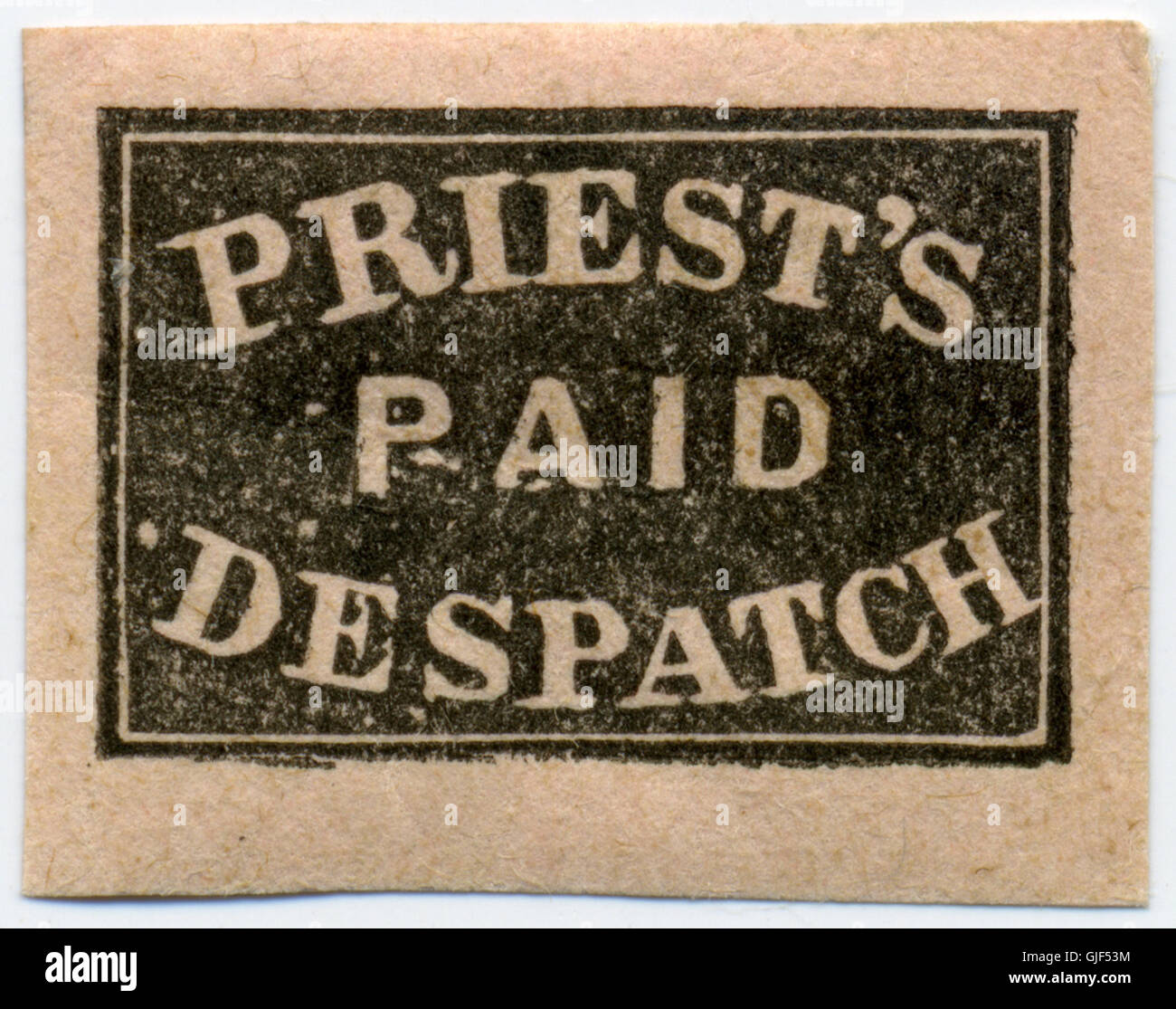 The 1851 Priest's Despatch 2c stamp was part of a special series used ...