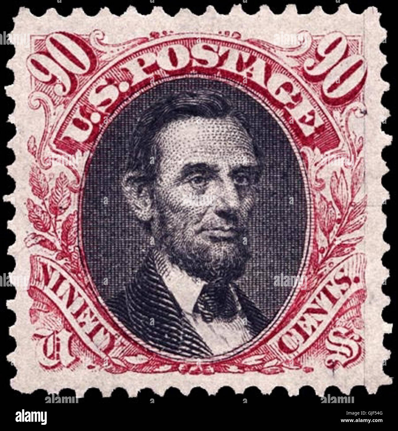 This 90½ cent Abraham Lincoln stamp commemorates the legacy of the 16th ...