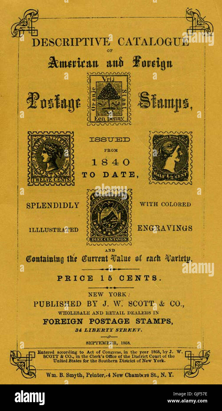 The Scott catalog 1868 cover stamp is a historical postal cover listed ...