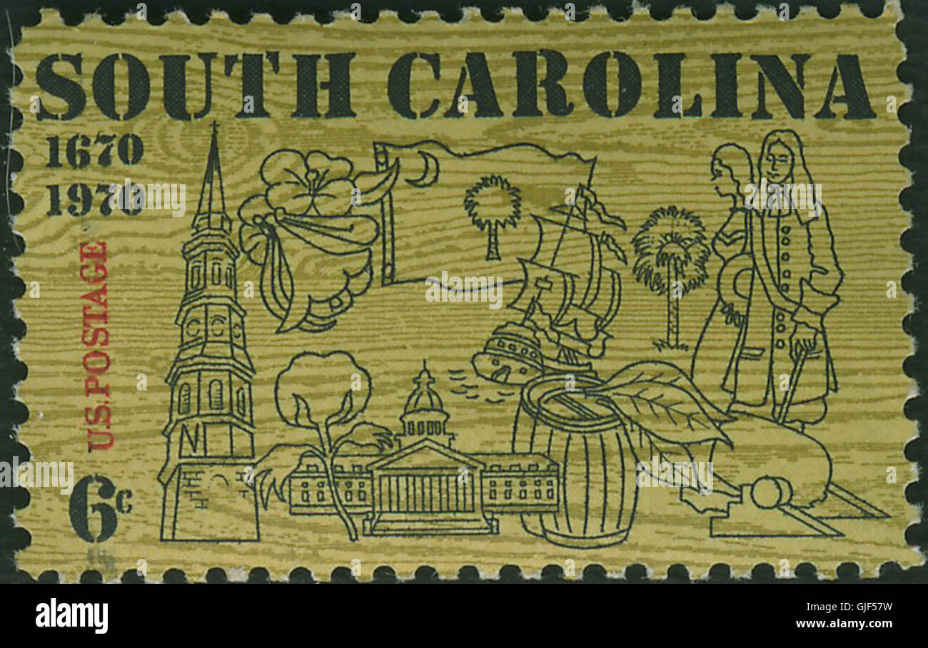 The South Carolina stamp series highlights the state’s history ...