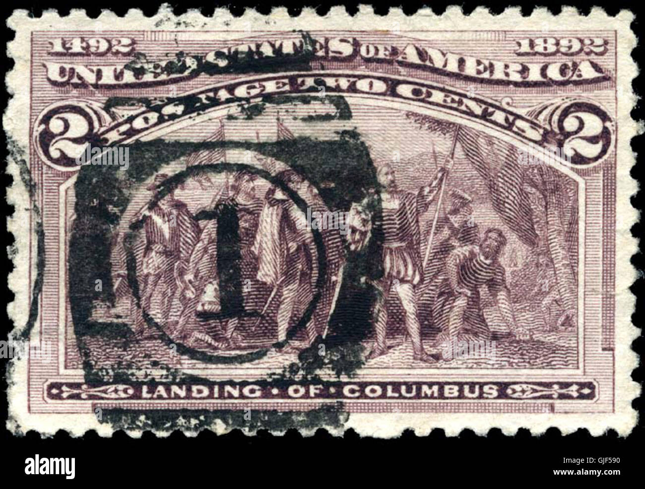 The 1893 US 2c Columbian stamp is part of the famous Columbian ...