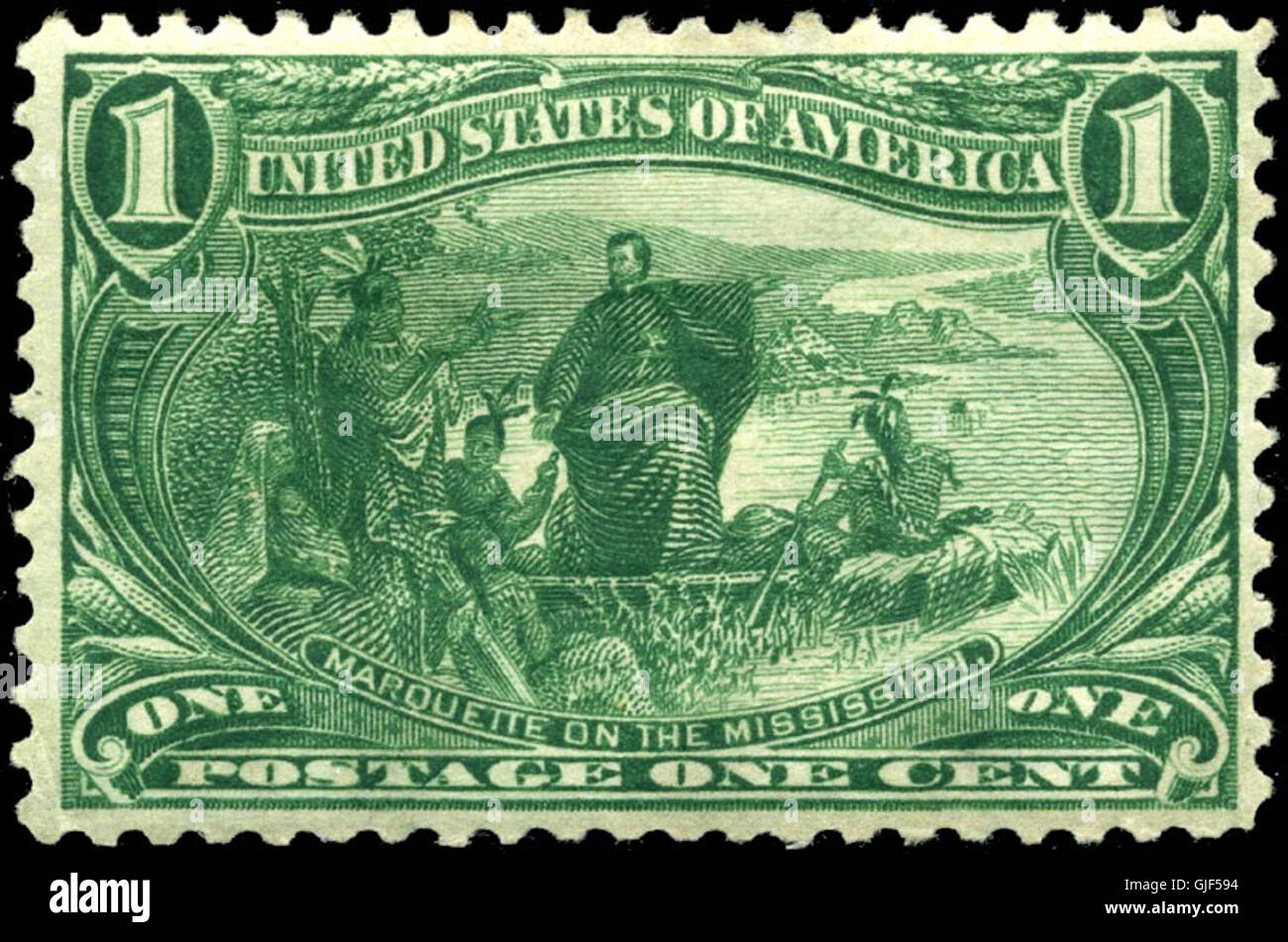 The US 1898 1c Trans-Mississippi Exposition stamp was issued to ...