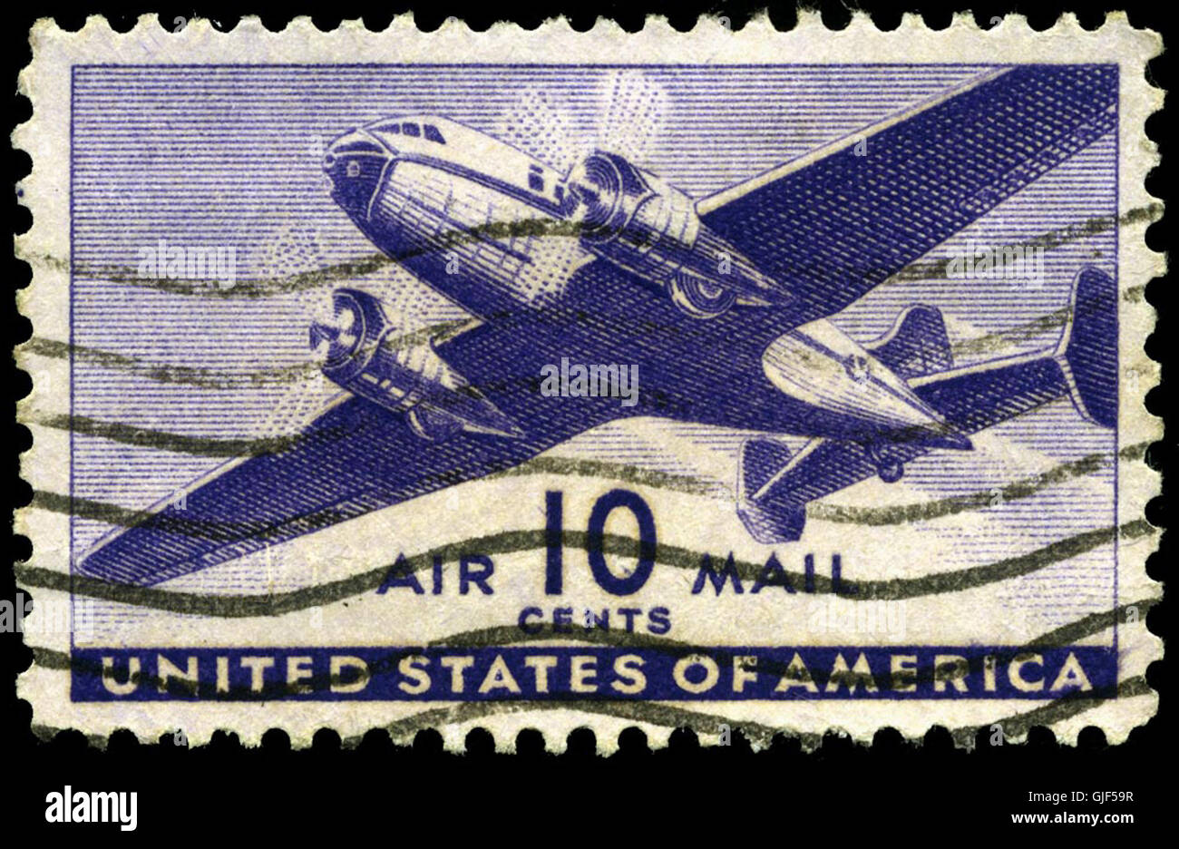 The 1941 US 10c Air Stamp was issued as part of a series commemorating ...