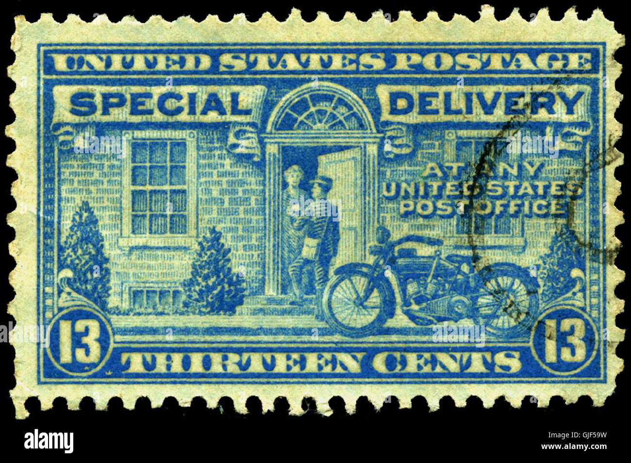 The 1944 US 13c Special Delivery stamp was issued to ensure the ...