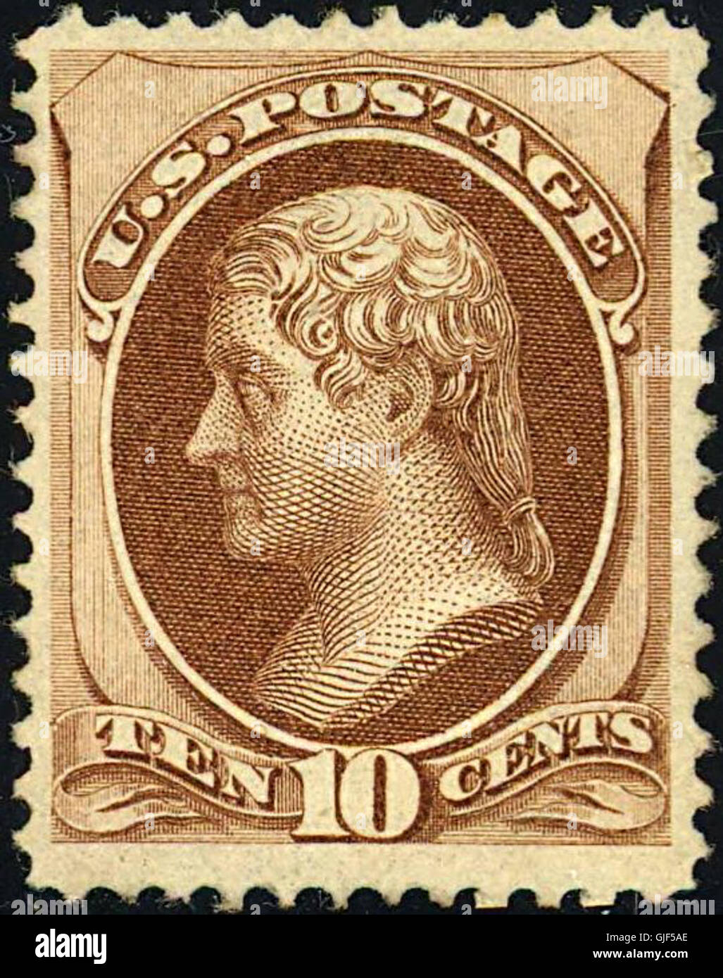 Thomas jefferson stamp hi-res stock photography and images - Alamy