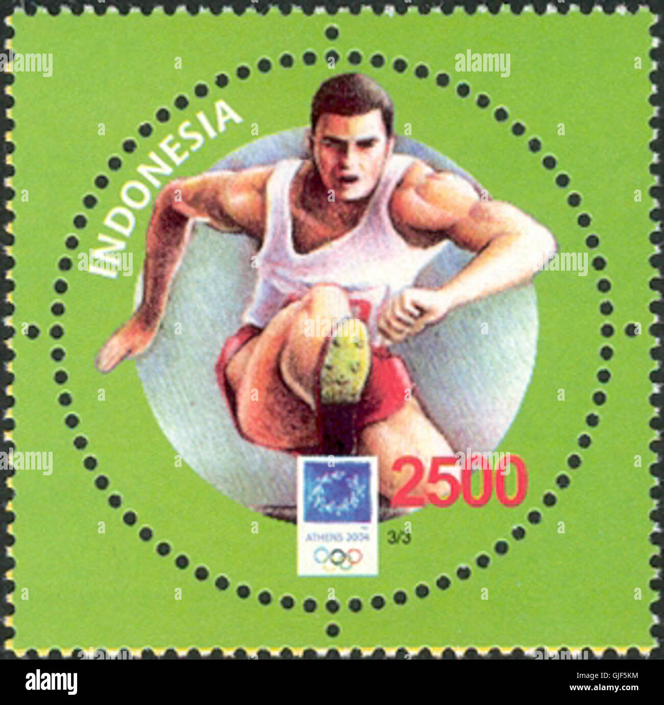 The Stamps of Indonesia 062-04 stamp features a design that represents ...