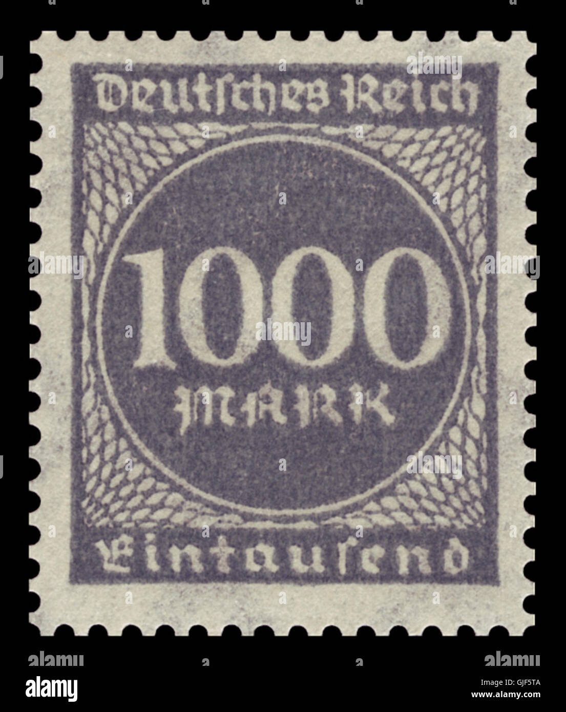 The DR 1923 stamp 273 features the Ziffern im Kreis (Digits in a Circle ...