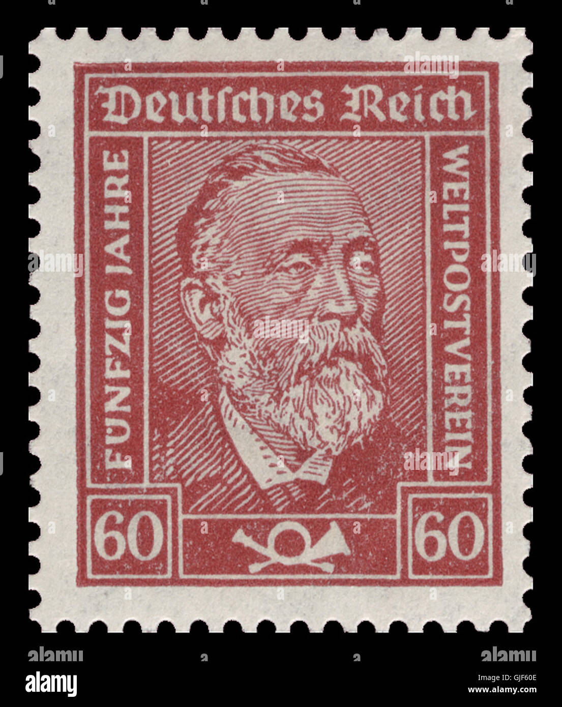 The DR 1924 362 Heinrich von Stephan stamp honors Heinrich von Stephan ...