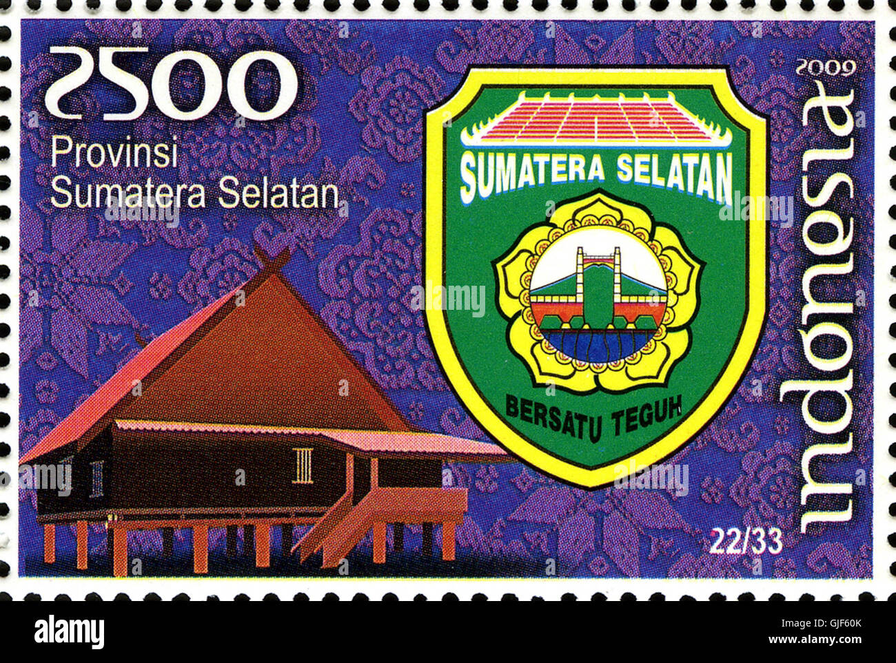 The 065-09 stamp series from Indonesia features designs from various ...