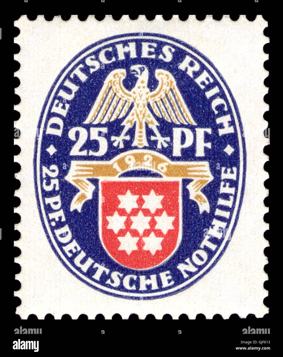 The 1926 DR 400 stamp features the Wappen Thüringen (Coat of Arms of ...
