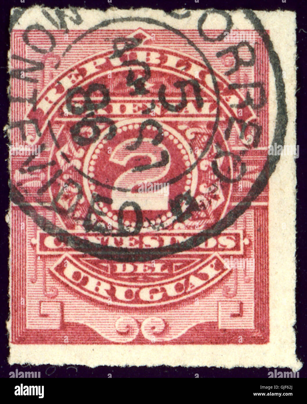 The 1884 Uruguay 2c Mi56 stamp is a significant piece in the history of ...