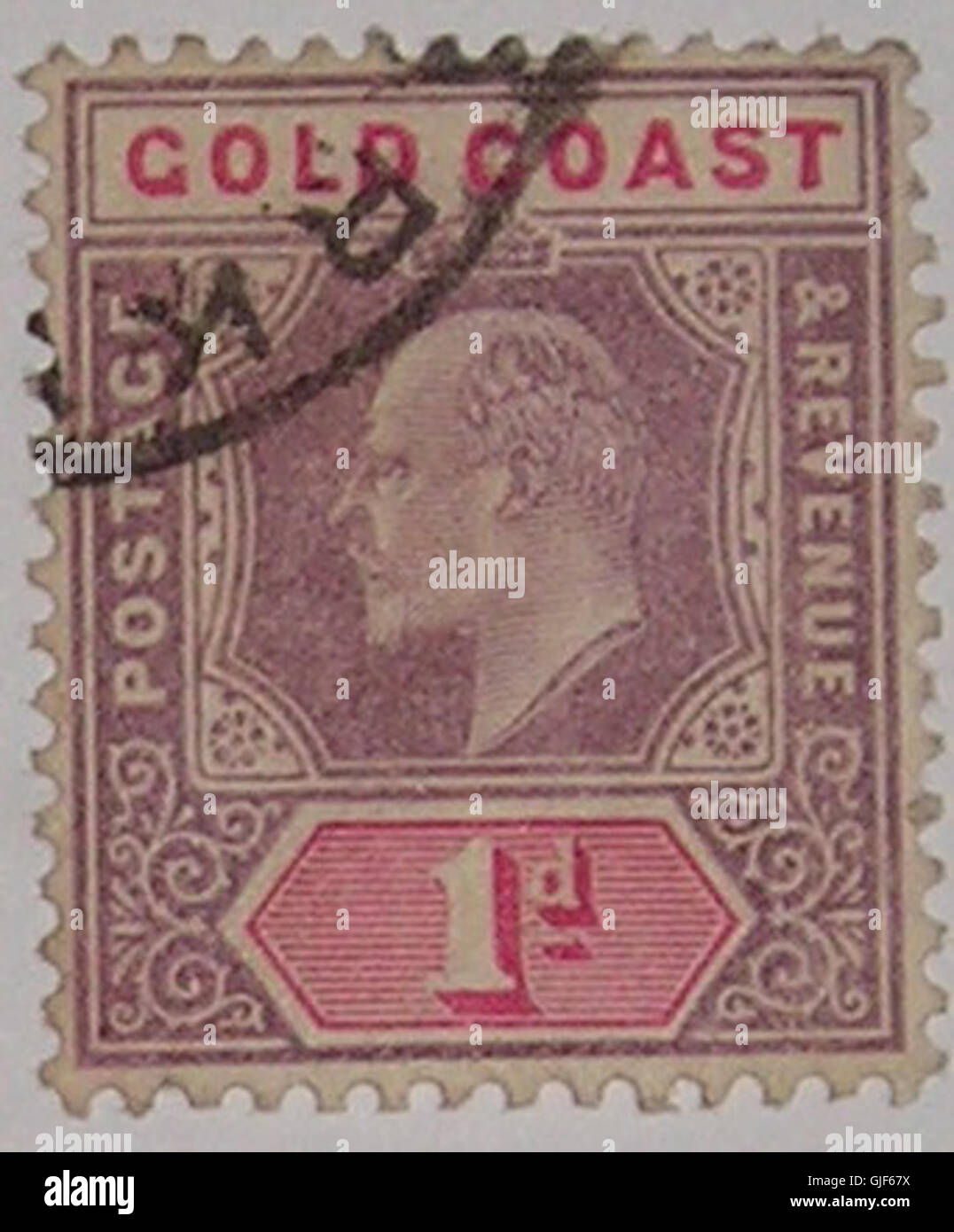 The George Gold Coast T stamp was issued in West Africa during the late ...