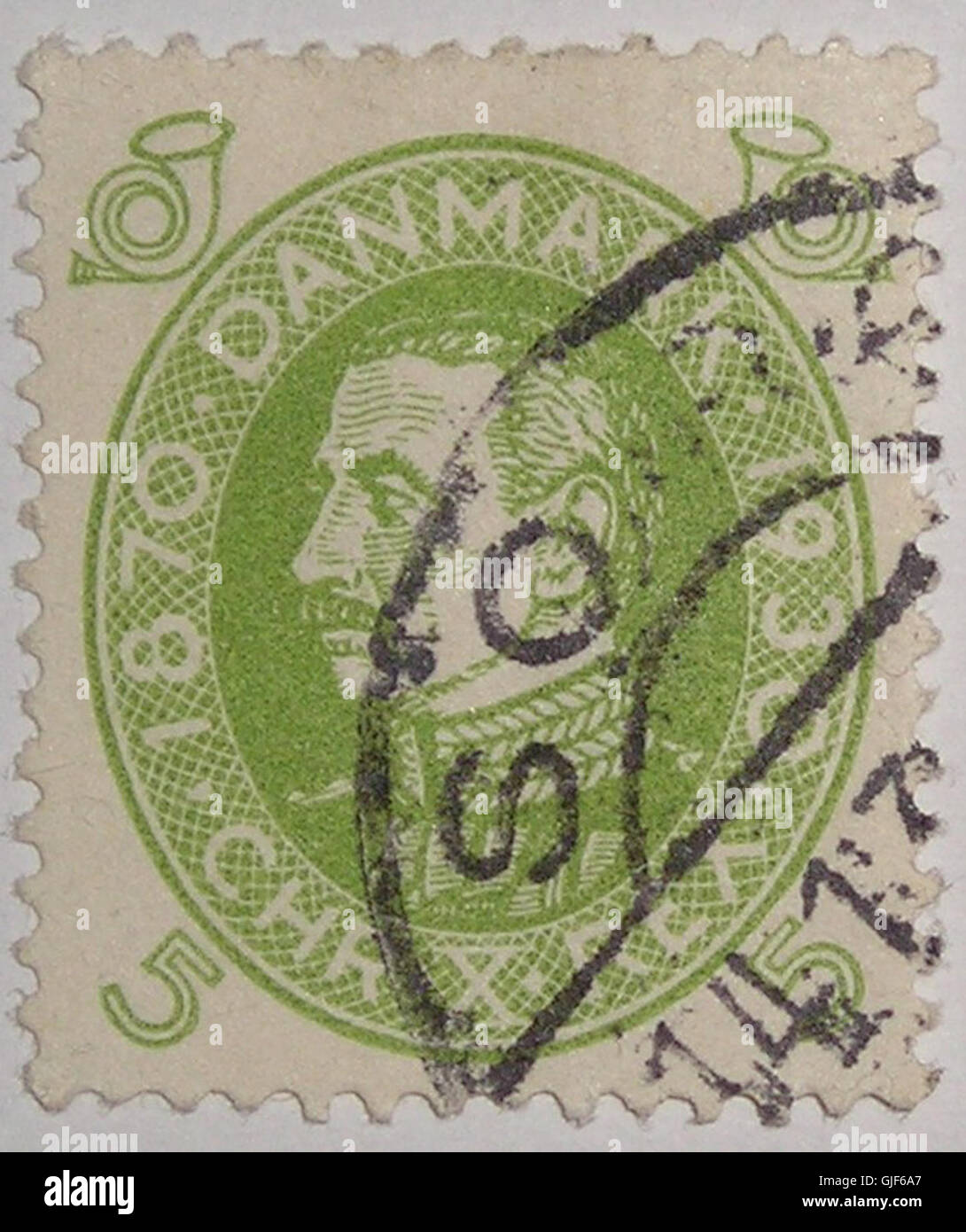 The 1930 Timbre Danemark Christian X stamp is a tribute to King ...