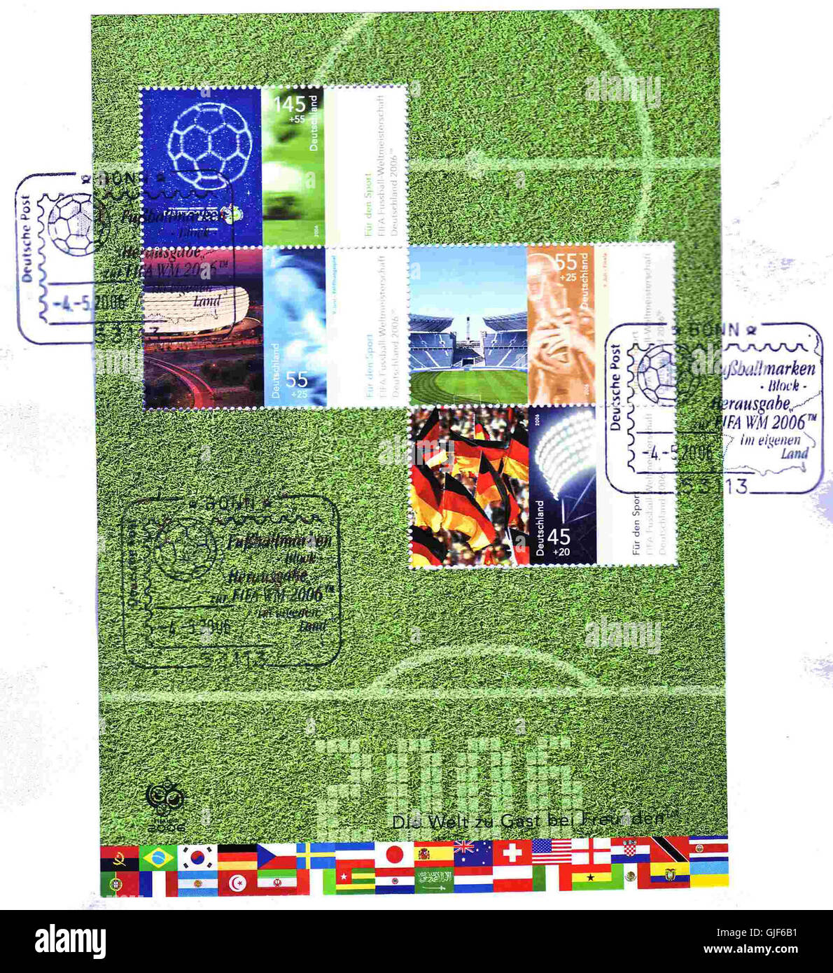 The Bmblock Fussball WM 2006 stamp commemorates the 2006 FIFA World Cup ...