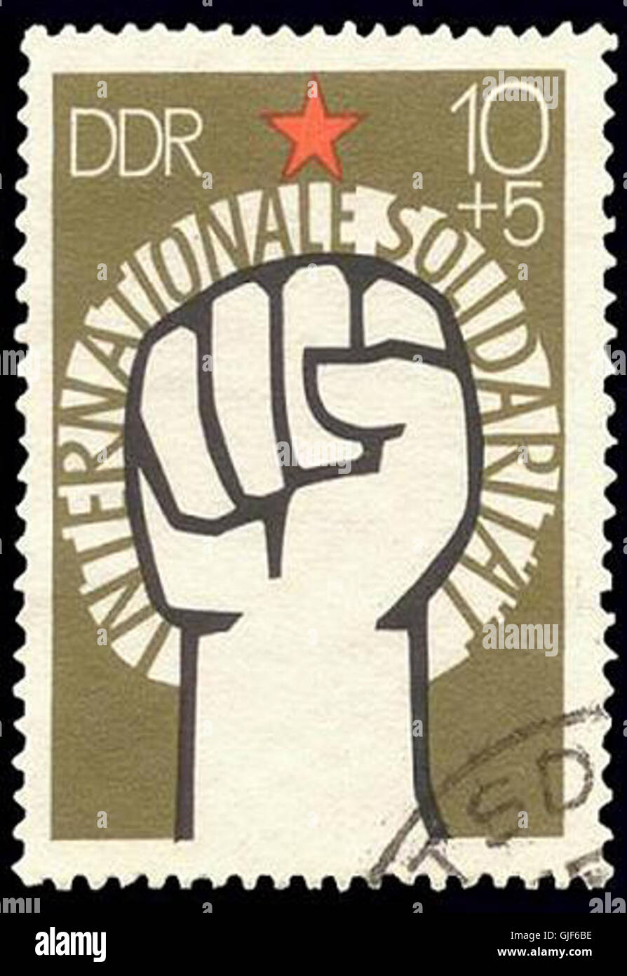 The DDR-Briefmarkle-2 stamp from East Germany features a design from ...