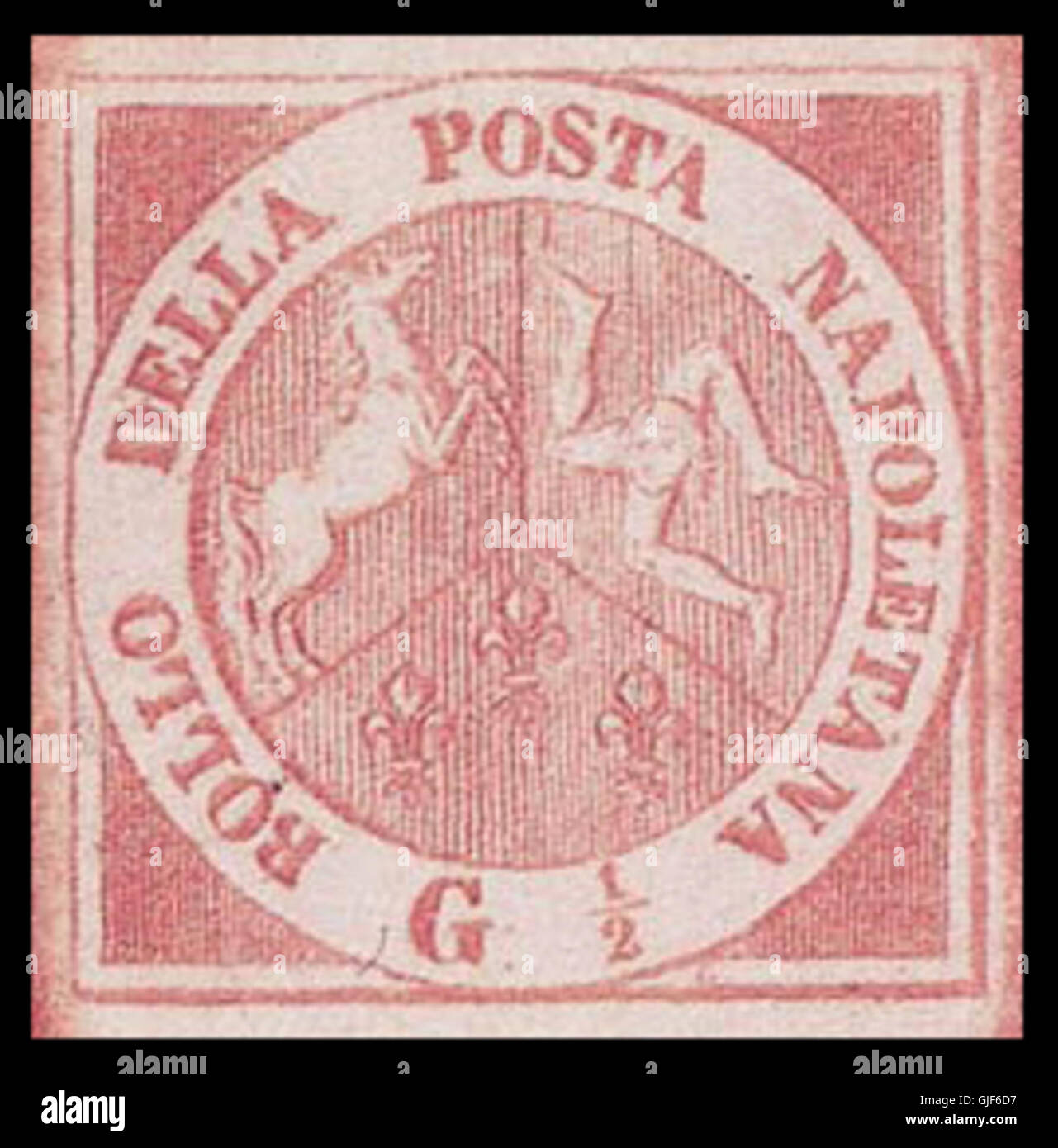 The 1858 Stamp of Naples is an early Italian postal issue, featuring a ...