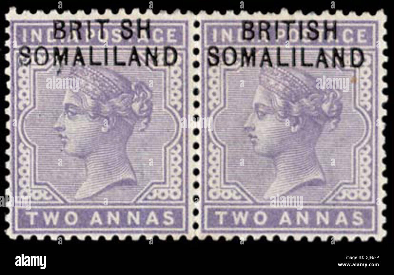 The British Somaliland stamp represents a historical issue from the ...